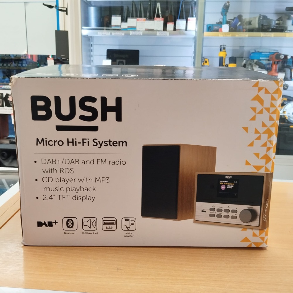 Pre-owned Bush DAB/FM CD Bluetooth Aux In USB Micro Hi-Fi Systems ...